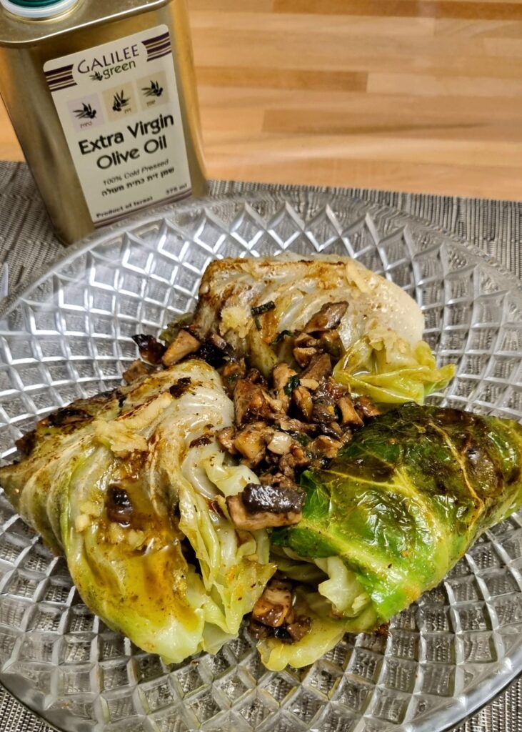 Israeli Ginger Beef Mushroom Cabbage Rolls | Galilee Green